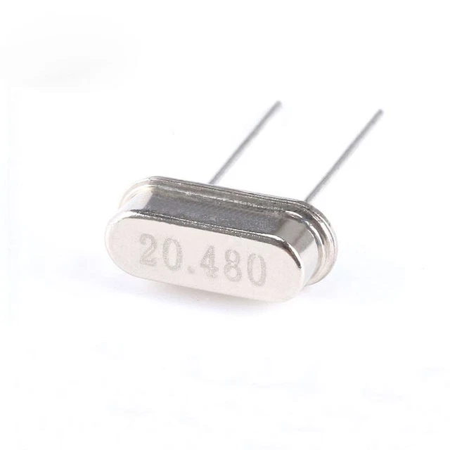 5PCS 20.480MHZ 49S Passive Crystal Oscillator/Resonator ± 20PPM 20PF 2 ...