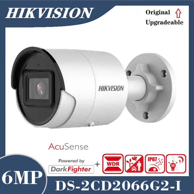 HIKVISION DS-2CD2066G2-I 6MP POE IP67 AcuSense DarkFighter Security IP Camera £147.59 - PicClick UK