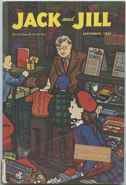 JACK AND JILL Magazine September 1952 Volume 14 Vintage Curtis ...