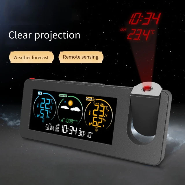 SMART WEATHER STATION Clock Monitor Temperature and Humidity via ...