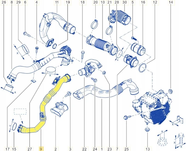 ORIGINAL RENAULT TUBO Turbo Clio V Captur Duster 1.5 dCI 144607440R EUR ...