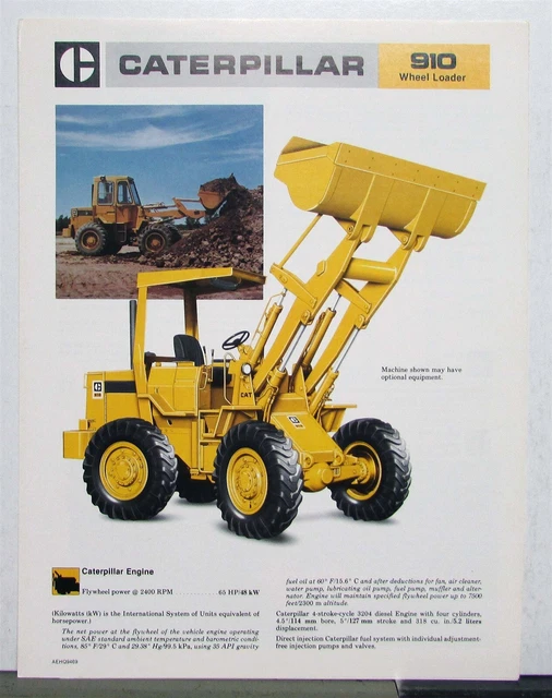 1982 CATERPILLAR 910 Wheel Loader Features Specs Construction Sales Tri ...