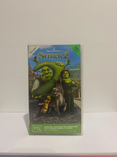 SHREK 2 DREAMWORKS kids Animated 2004 Vhs Pal Video Mike Myers Cameron ...
