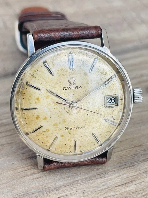 OROLOGIO VINTAGE OMEGA Geneve Data Cal-613 Acciaio Meccanico Manuale Uomo EUR 269,00 - PicClick IT
