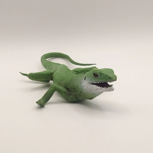 VINTAGE AAA EARLY Learning Centre Green Iguana Lizard Plastic Animal ...