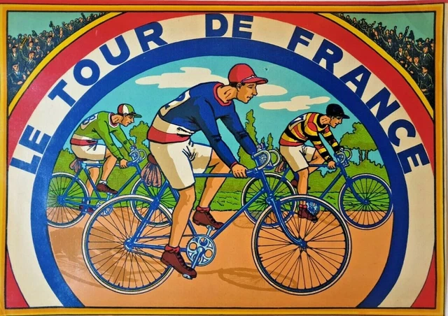 LE TOUR DE France Affiche Originale vers 1900 Cyclisme Sport EUR 150,00 ...