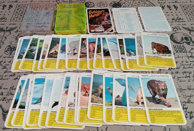 TOP TRUMPS - Prehistoric Monsters (1980's) *Very Rare £7.95 - PicClick UK