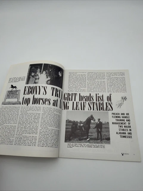 VOICE OF THE Tennessee Walking Horse Magazine February 1974 / Ebony’s ...