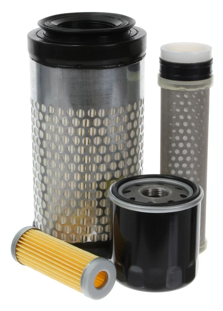 KUBOTA K008-3 MINI Digger D722 Engine Excavator Filter Kit Air, Fuel ...