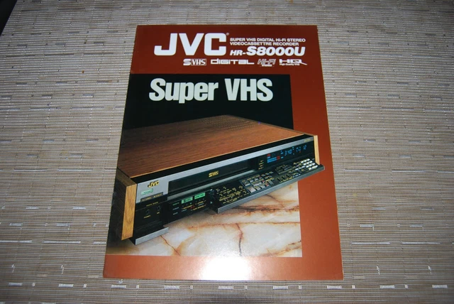 JVC HR-S8000U SUPER VHS VCR video cassette player Original Catalogue ...