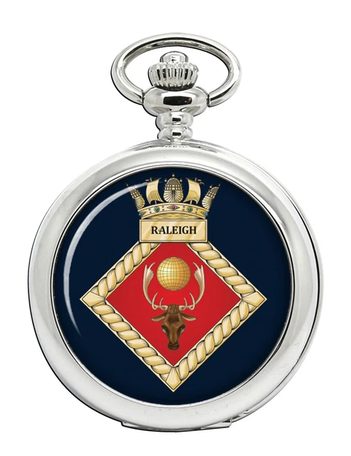 HMS RALEIGH, ROYAL Navy Pocket Watch EUR 53,05 - PicClick FR