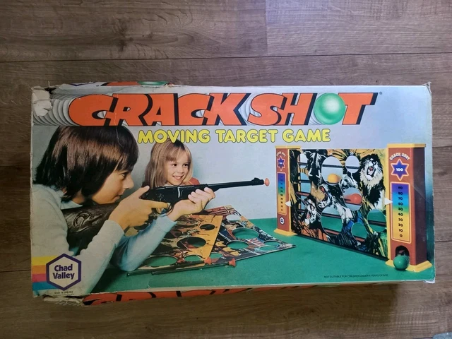 COMPLETE CHAD VALLEY CRACK SHOT VINTAGE GAME 1974..IN ORIGINAL BOX £26. ...