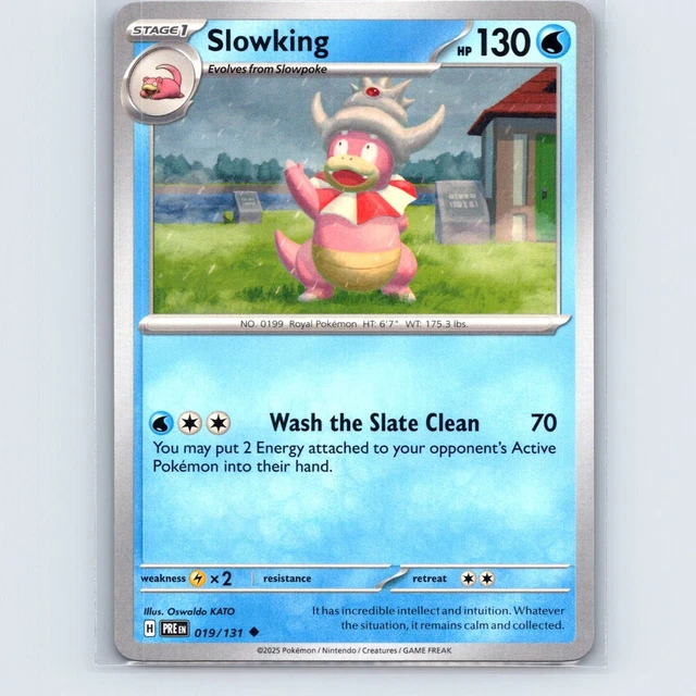 POKEMON SV: PRISMATIC Evolutions Slowking #019/131 £1.79 - PicClick UK