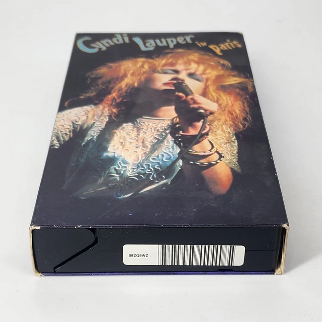 CYNDI LAUPER IN Paris VHS 91 Min HiFi Stereo Vintage OOP 1987 CBS/Fox ...
