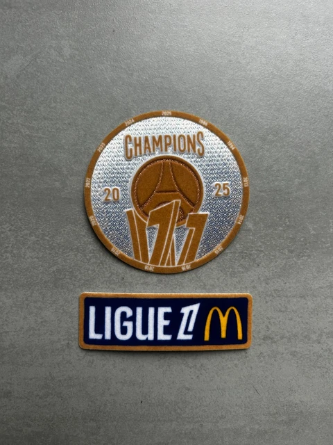 PATCH PSG CHAMPION 2025 Ligue 1 L1 LFP thermocollant Paris 25-26 EUR 12 ...
