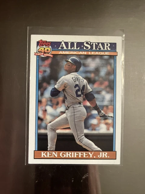 1991 KEN GRIFFEY Jr Topps 40 ans de baseball All-Star carte MLB #392 ...