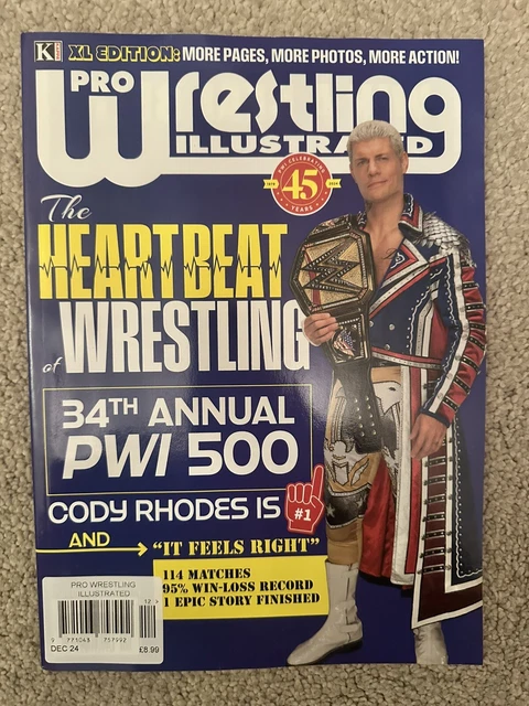 PRO WRESTLING ILLUSTRATED PWI Magazine December 2024 34th PWI 500 12/24 ...