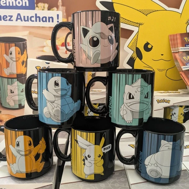 POKEMON - 6 X MUG AUCHAN EDITION LIMITEE - Pikachu / Bol / Tasse EUR 34 ...