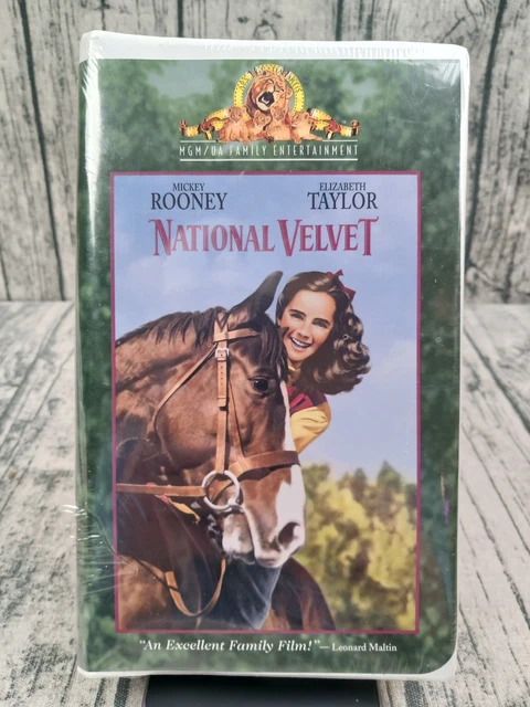 NATIONAL VELVET (VHS, 1995) Mickey Rourke, Elizabeth Taylor - Brand New ...