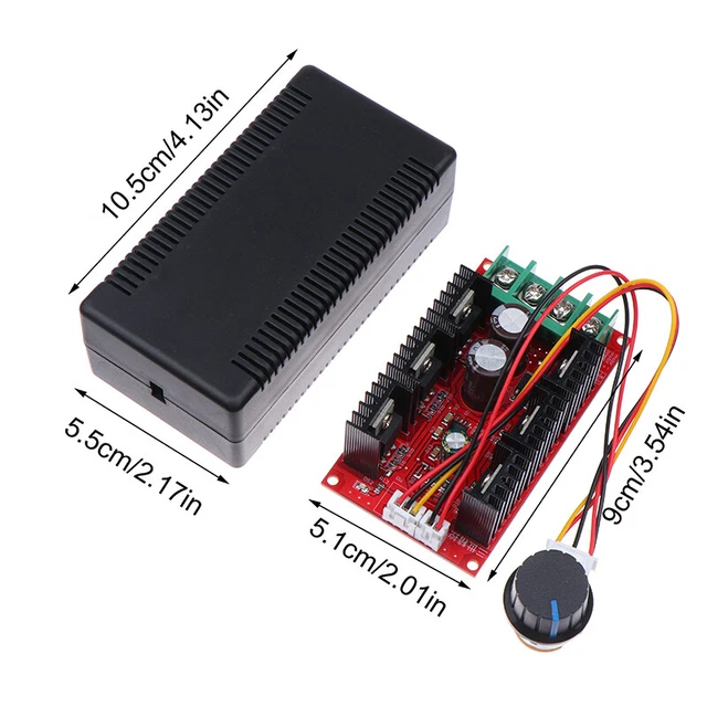 48V 2000W MAX 9-50V 40A DC Motor PWM HHO RC Speed Regulator With Case ...