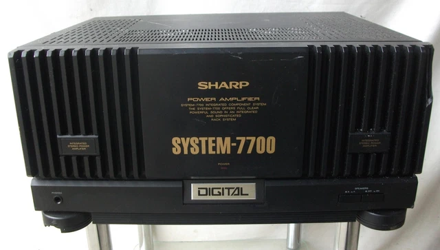 SHARP POWER-AMPLIFIER SYSTEM 7700 Endstufe Verstärker für Bastler EUR ...