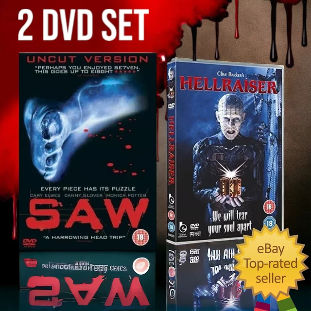 HELLRAISER & SAW Uncut Version 2 Horror DVD Bundle New & Sealed Free ...
