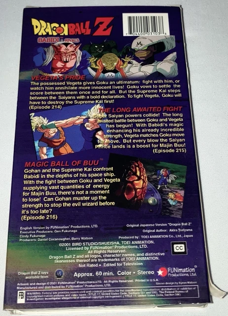 VHS TAPE Dragonball Z Babidi Rivals £13.38 - PicClick UK