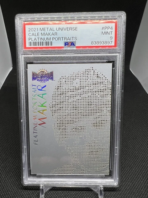 2021-22 SKYBOX METAL Universe Cale Makar Platinum Portraits PSA 9 #PP4 ...