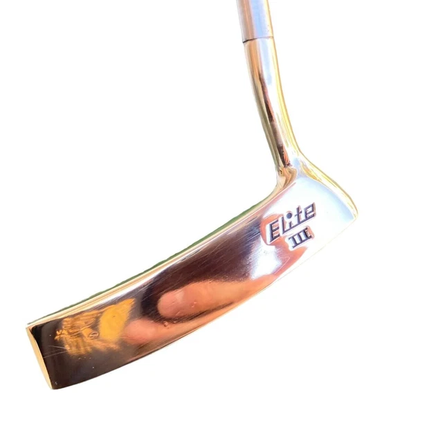REFINISHED SPALDING ELITE III Blade Putter Original Leather Grip 35 ...