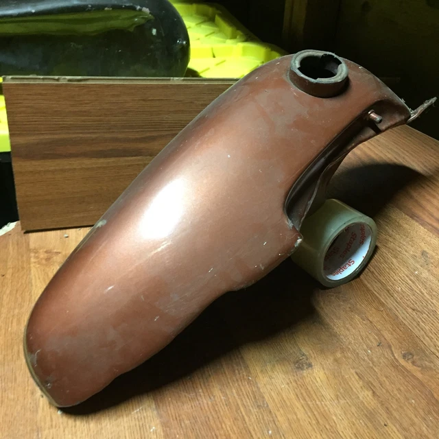 HARLEY DAVIDSON FAT Bob Gas Left Tank Shiny Brown PATINA Chopper CCI WS ...