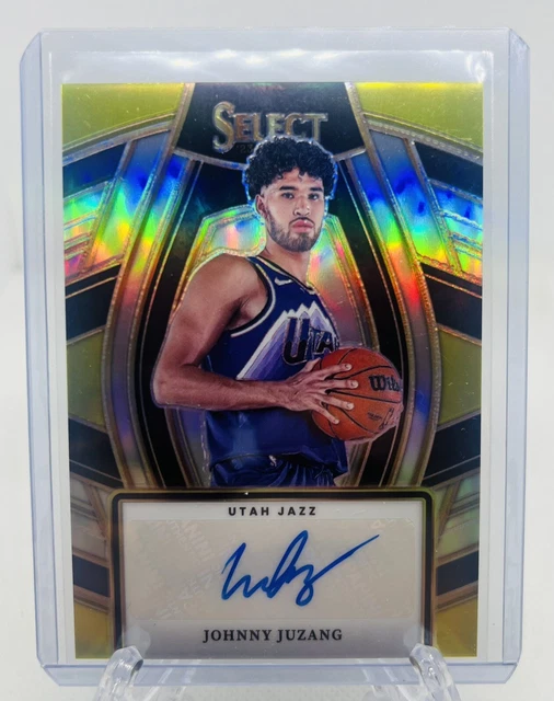2023-24 PANINI SELECT JOHNNY JUZANG #SSS-JJU Signature Prizm Auto Utah ...