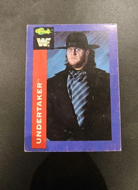RARE UK VERSION Classic The Undertaker 1991 Rookie Card WWE WWF ...