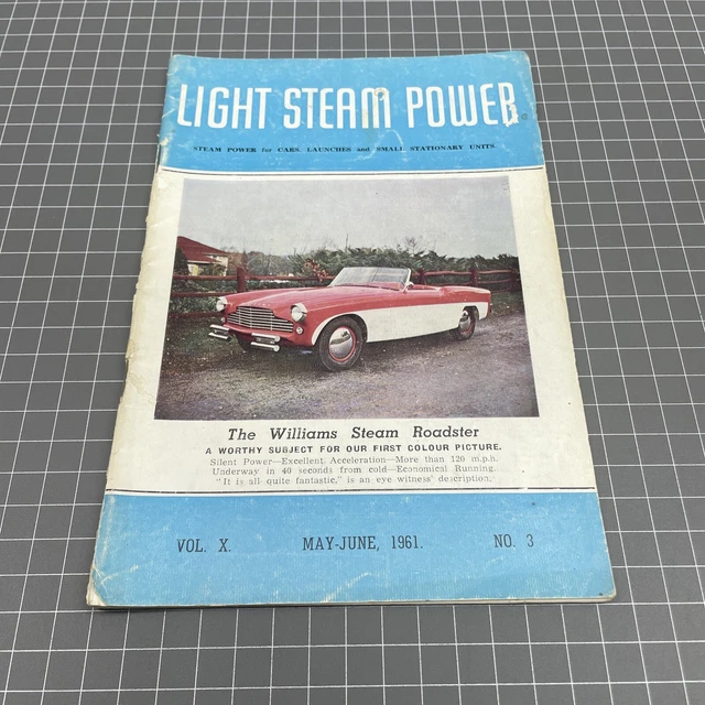 VINTAGE MAGAZINE LIGHT STEAM POWER Car Mancave Garage Junk Booklet ...