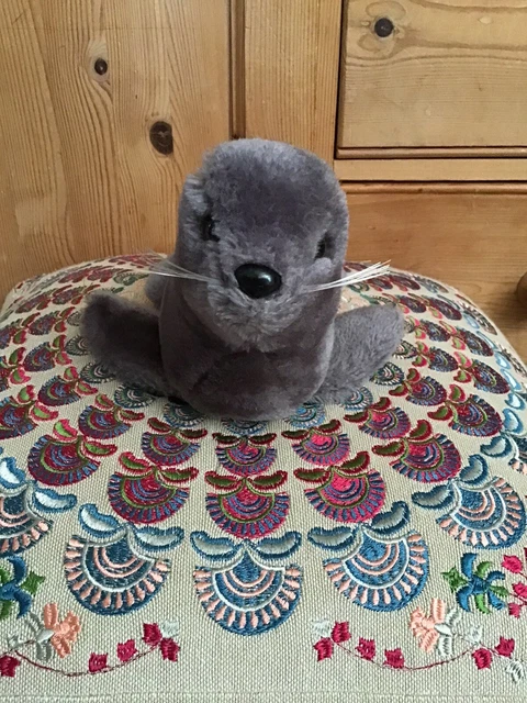 VINTAGE 1976 R. Dakin & Co Grey Sea Lion Seal Plush Soft Toy 9" Made In ...