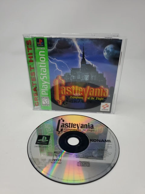 CASTLEVANIA SYMPHONY OF the Night PlayStation PS1 Greatest Hits Complet ...