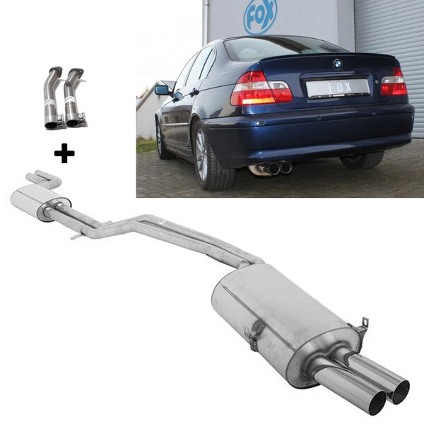 FOX ACCIAIO IMPIANTO Racing Da Gatto. BMW 3er E46 318i 320i 323i 328i ...