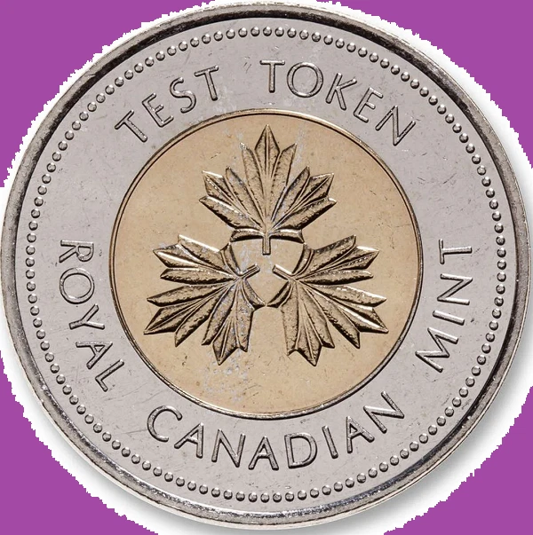 1996 CANADA TEST TOKEN First Canadian Toonie $2 Two Dollar Coin UNC ...
