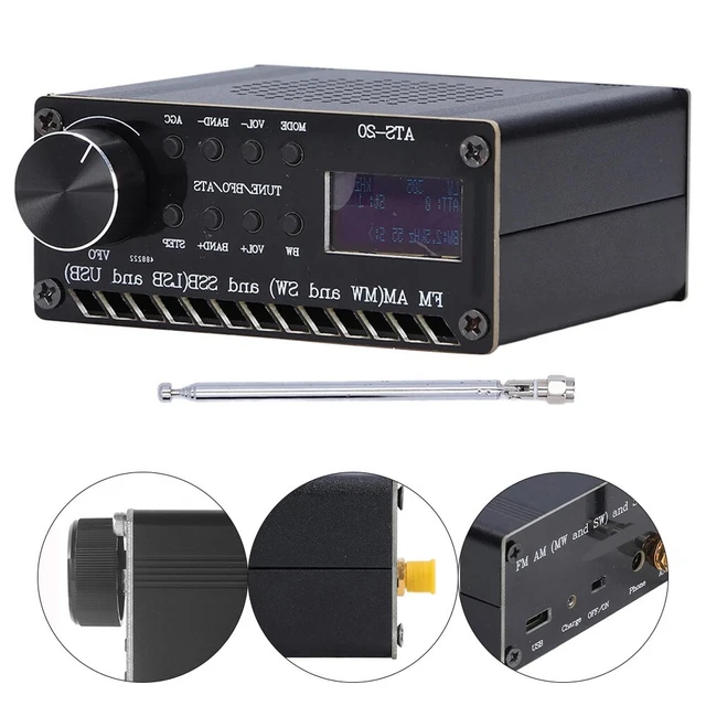 RÉCEPTEUR RADIO MULTIBANDE ATS20+Si4732 avec interface SMA et puce ...