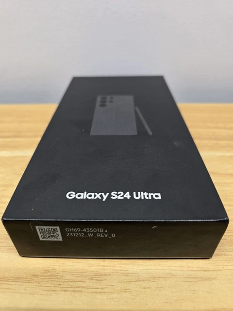 SAMSUNG GALAXY S24 ULTRA Empty Box With Original Inserts Titanium Black ...