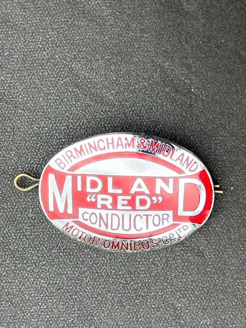 BIRMINGHAM & MIDLAND Red BMMO Conductor Omnibus Bus Coach Hat Cap ...
