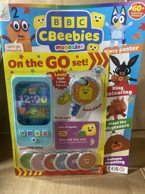 BBC CBEEBIES MAGAZINE #628 2023 Duggee Bluey Bing + On The Go playset ...