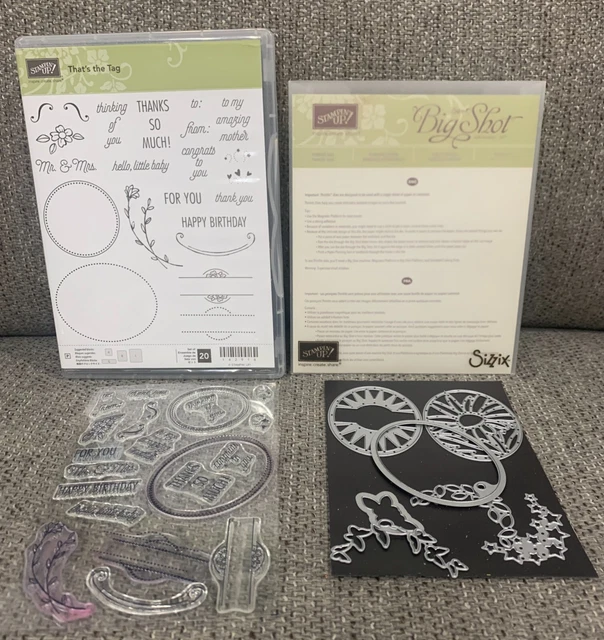STAMPIN UP STAMP sets and dies ** That's the Tag $16.95 - PicClick