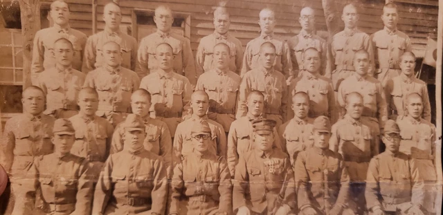WW2 ORIGINAL PHOTO Of Japanese Unit With Names On The Back £140.83 ...