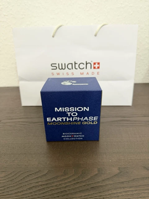 SWATCH X OMEGA Moonswatch Mission to Earthphase Moonshine Gold EUR 400 ...