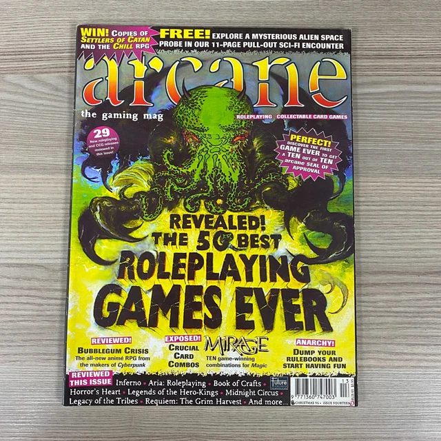 ARCANE LE JEU Magazine 1996 De 14 RPG Magic The Gathering Inferno Carte ...