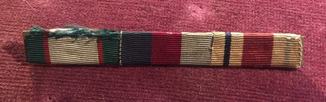 WW2 BRITISH MEDAL Ribbons India GSM (36), 1939-1945 & Africa Stars Army ...