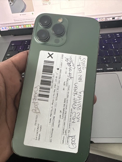 Apple Iphone 13 Pro Max 128 Gb Alpine Green Atandt Dual Sim Check