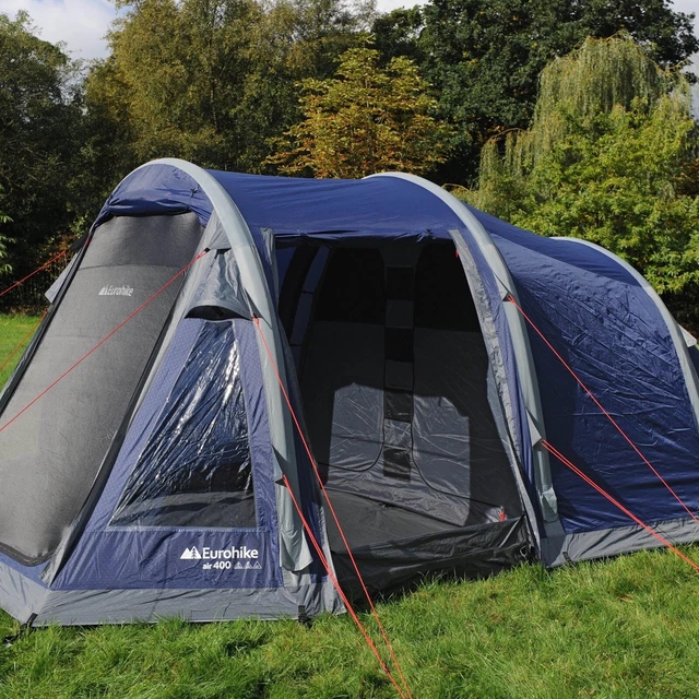 EUROHIKE AIR 400 Inflatable Tent, 4 Berth Airbeam Camping, Collection ...