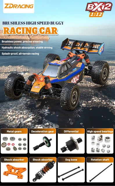 ZD RACING BX-12 1/12 Vehicle 2.4GHz 70KM/H High Speed Brushless Racing ...