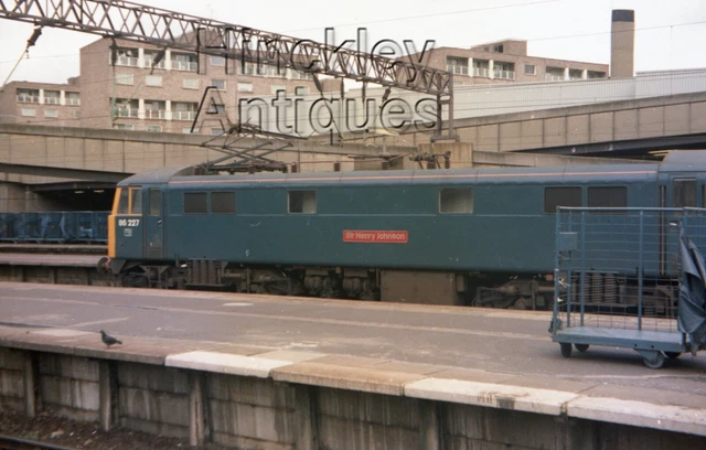 35MM NEGATIVE BR British Railway Electric Loco Class 86 86227 at Euston ...